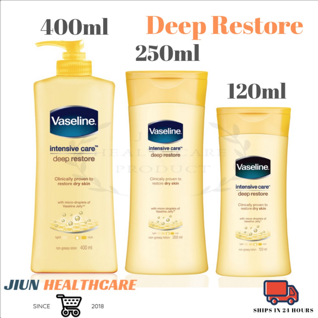 Vaseline Intensive Care Deep Restore Lotion [120/250/400ml] | Shopee Malaysia