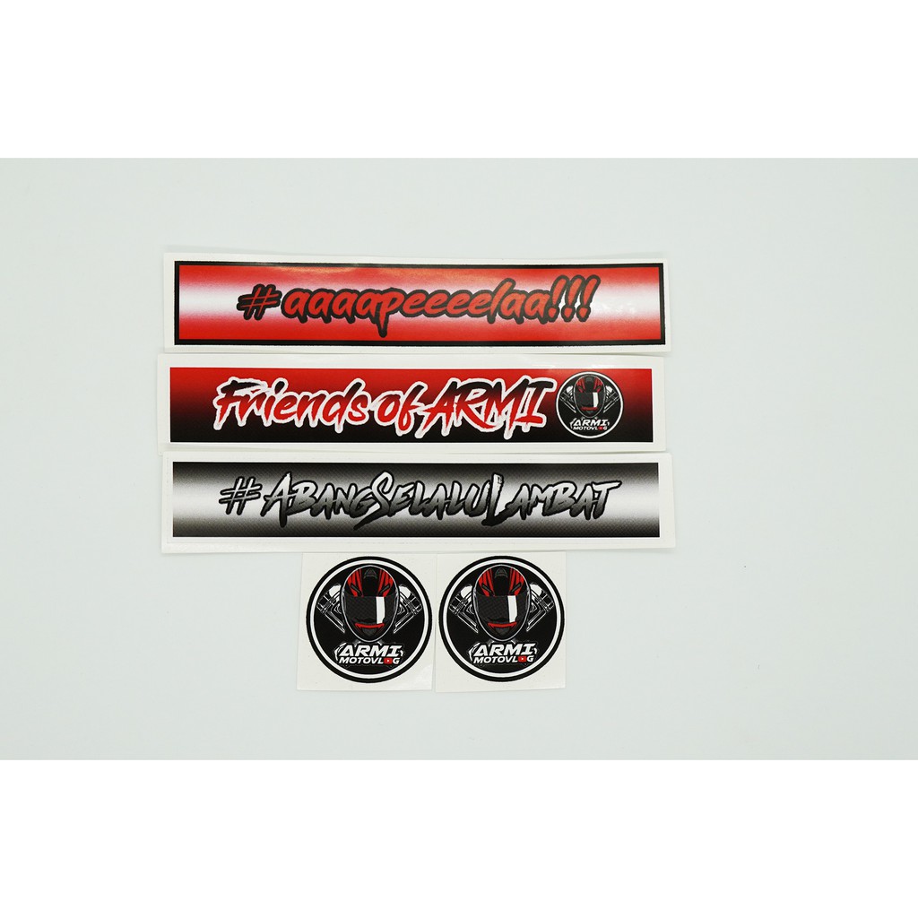 ARMI Motovlog Sticker pack | Shopee Malaysia
