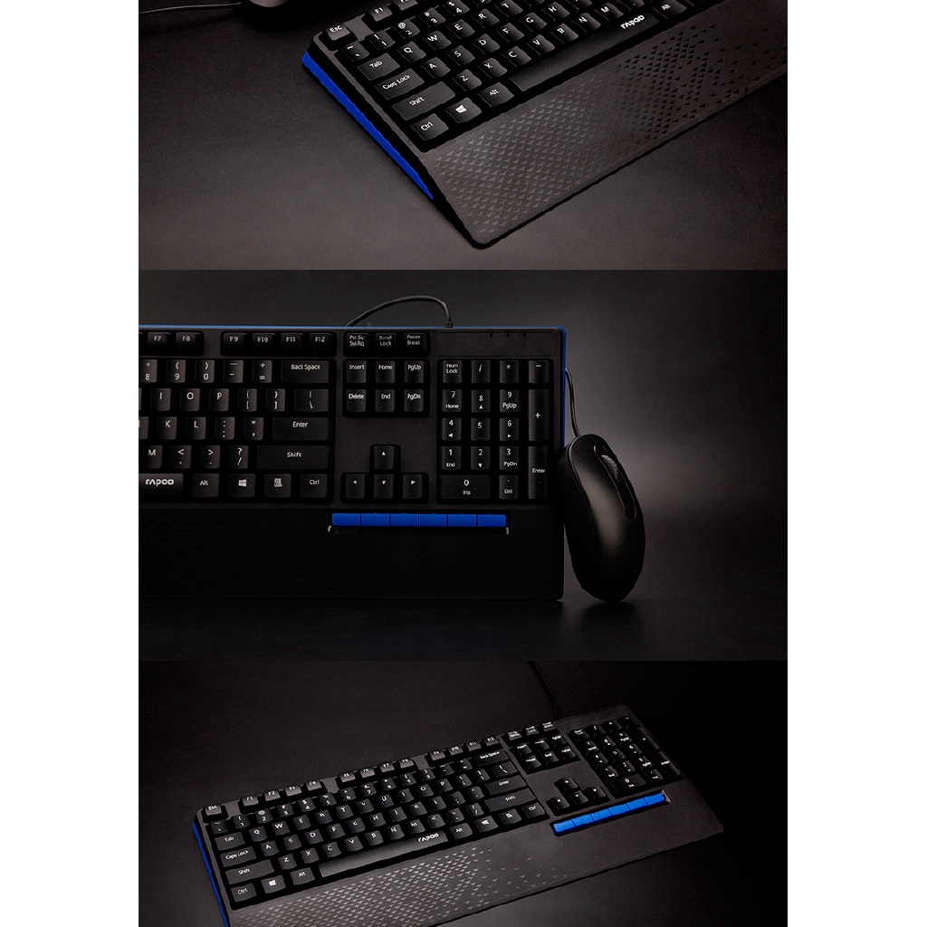ph&co | PC Depot. RAPOO NX2000 WIRED KEYBOARD MOUSE COMBO BLACK
