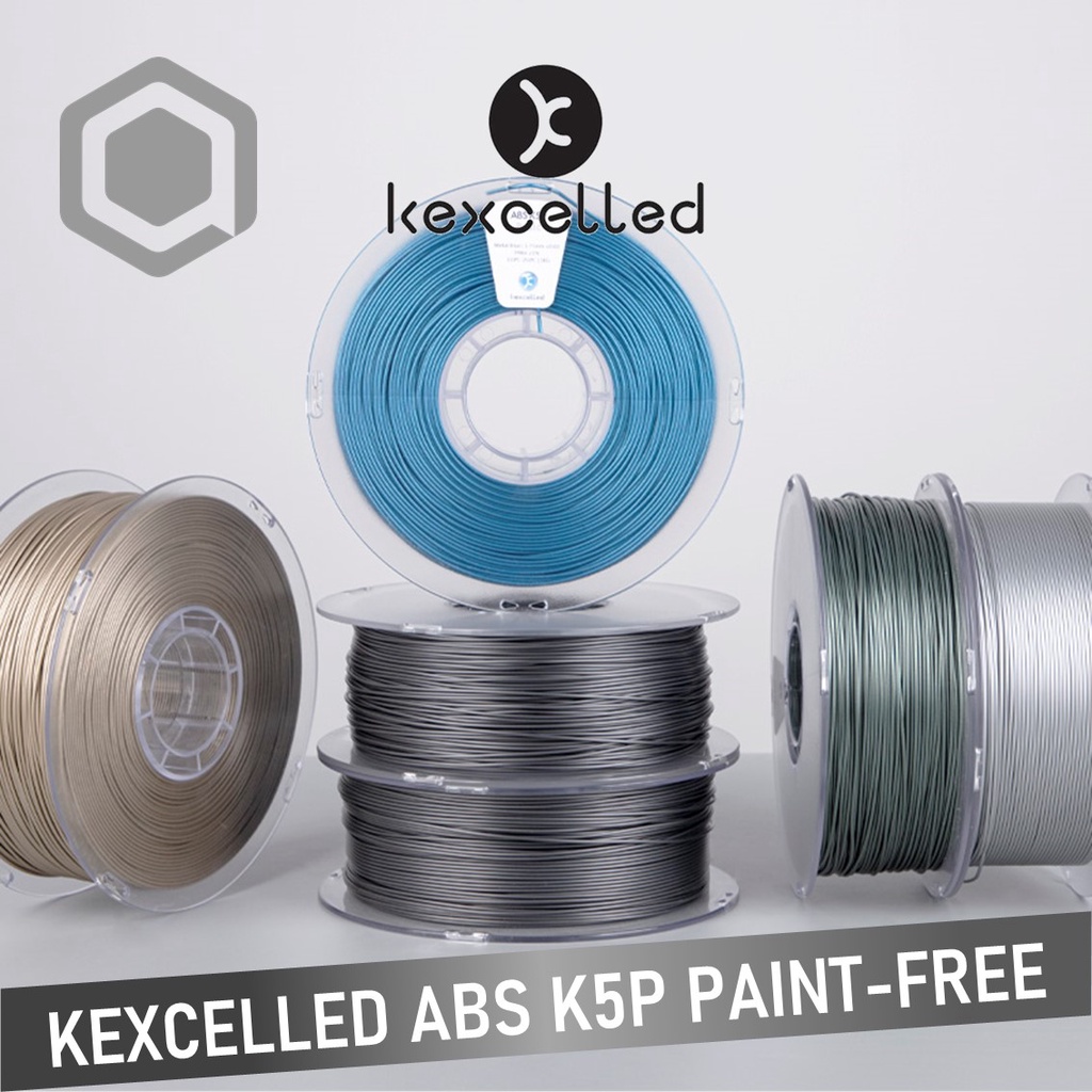 Kexcelled ABS K5P Paint-Free Metallic 3D Printer Filament - 1kg / 1 ...
