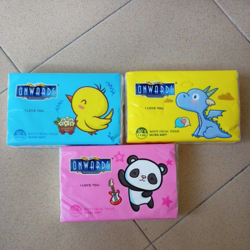 ONWARDS FACIAL TISSUE ~I LOVE YOU~ (3 PACKS) | Shopee Malaysia