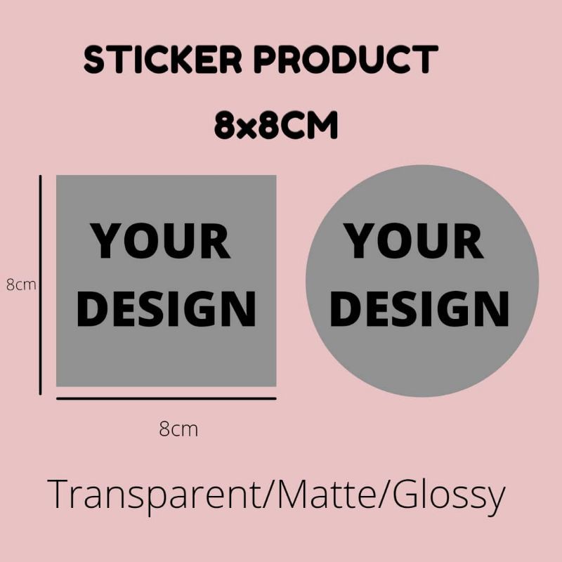 STICKER MIRROKOTTE 8X8 CM MURAH | Shopee Malaysia