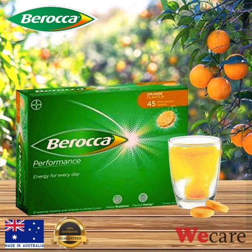 Berocca Performance Orange Effervescent Tablets 45 Tablets Exp Date ...