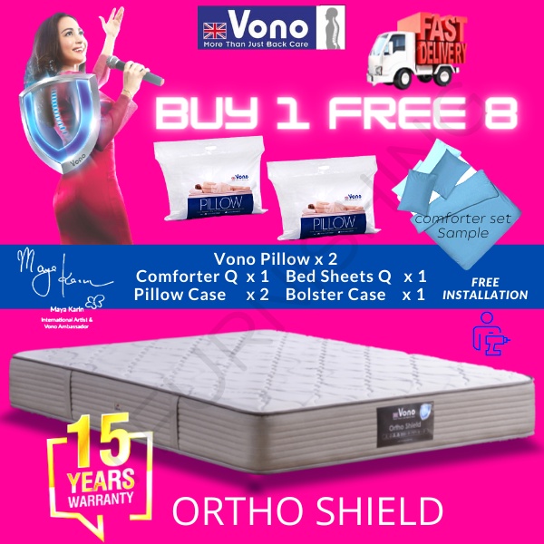 [ i furnisinhg ] VONO Ortho Shield Mattress Free Gift 8 Back Care ...