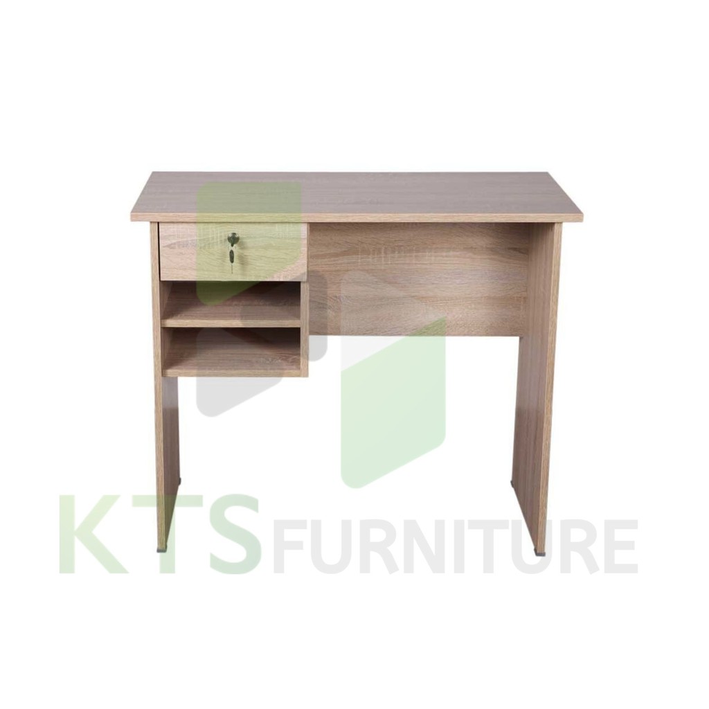 Office Table 3Ft/ Writing Table with Side Rack + Drawer/ Study Table ...