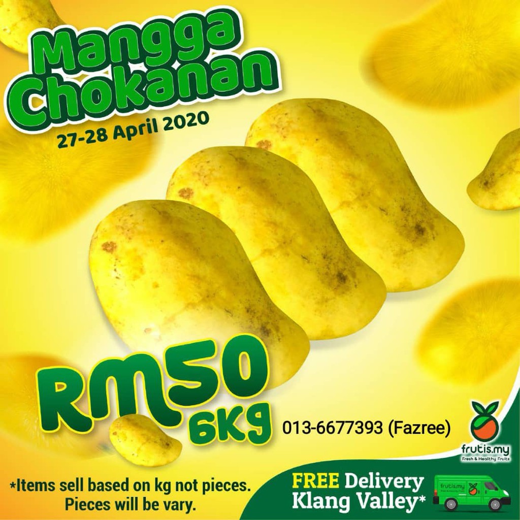 Lovely Pack Mango ChokAnan 6 kgs per Box (Weight Box: 6000g) = RM 50 ...