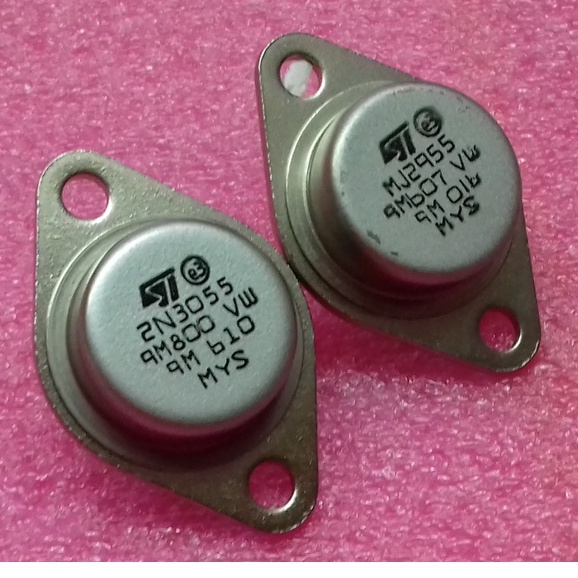 2N3055 3055 MJ2955 2955 TO-3 NPN PNP 100V 15A 115W POWER TRANSISTOR ...