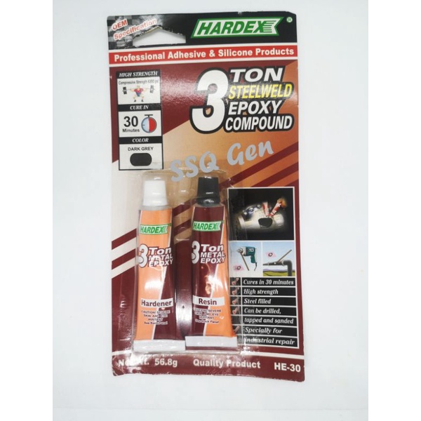 HARDEX 3 TON STEEL WELD EPOXY COMPOUND | Shopee Malaysia