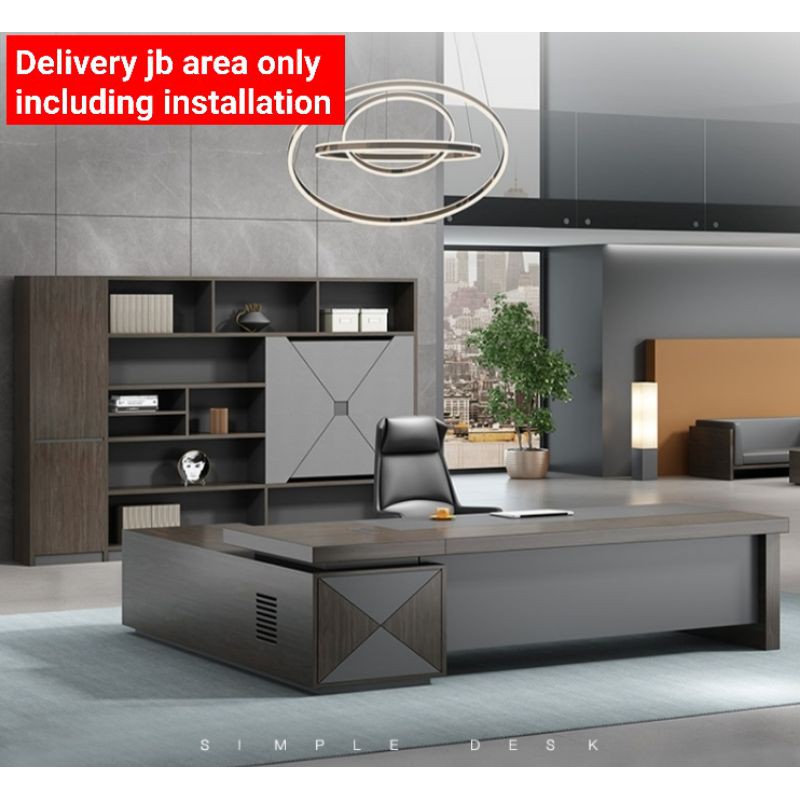 Director Table/boss table/meja boss/meja pengarah | Shopee Malaysia