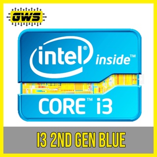 Original Intel I3 2ND GEN BLUE Logo Sticker for Laptop/Desktop | Shopee ...