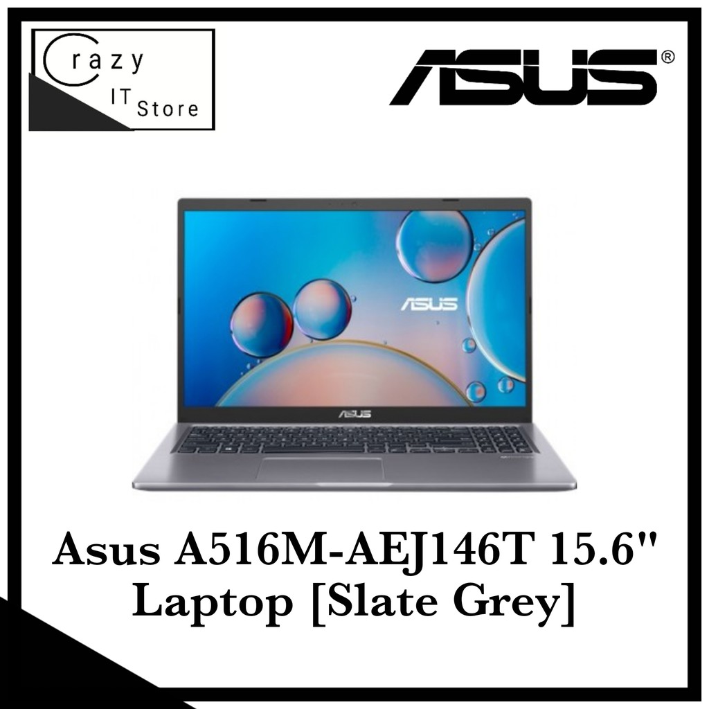 Asus A516M-AEJ146T (Celeron) 15.6" Laptop - Slate Grey | Shopee Malaysia