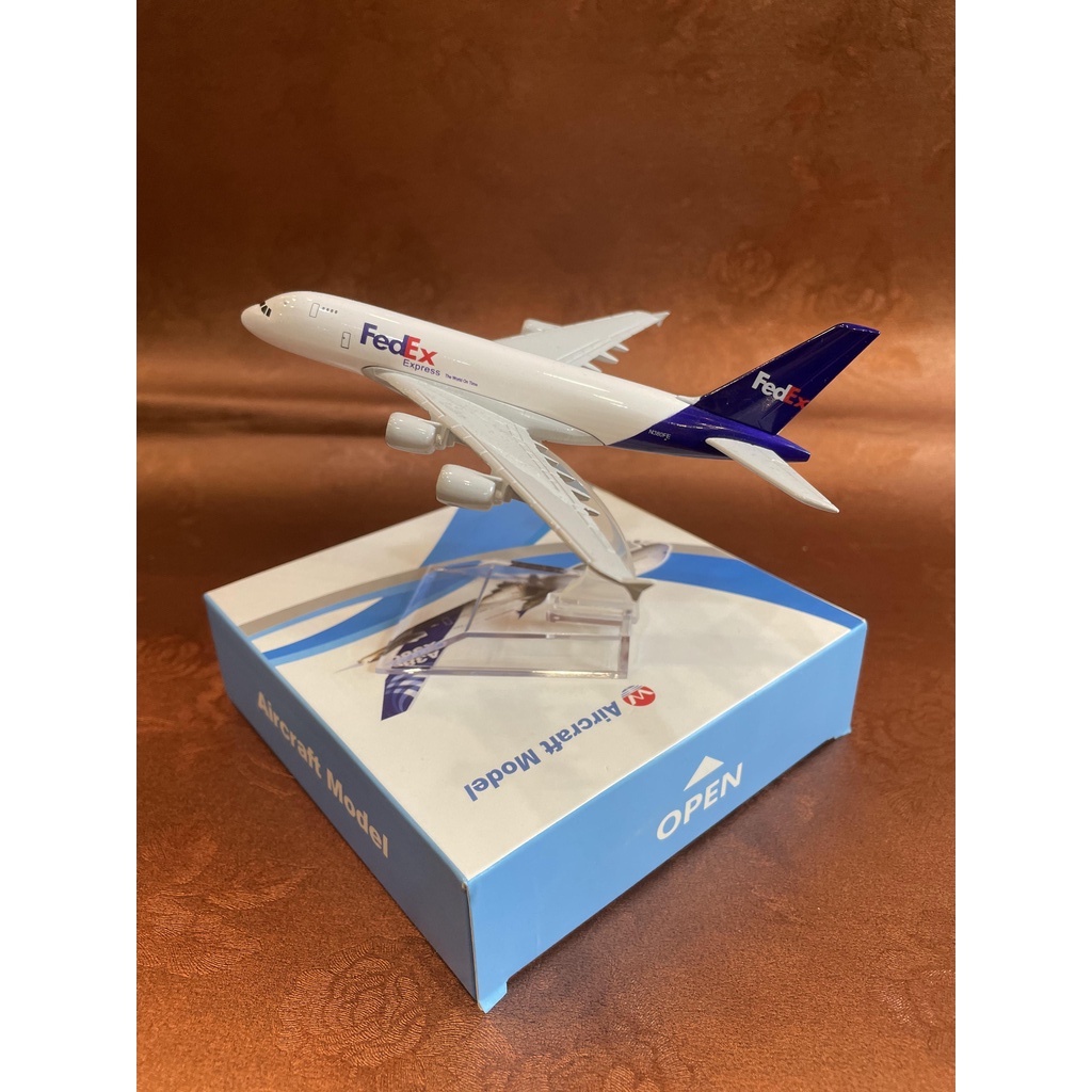 FedEx A380 Aircraft Model 16cm Die-cast metal airplane | Shopee Malaysia