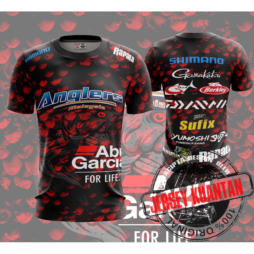 Baju Mancing Anglers Malaysia V6 (Short/LongSleeve) | Shopee Malaysia