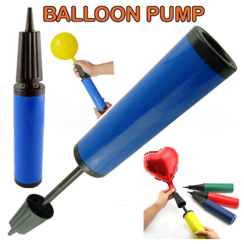 Hand Held Dual Action Plastic Balloon Pump Inflator Foil balloons magic ...
