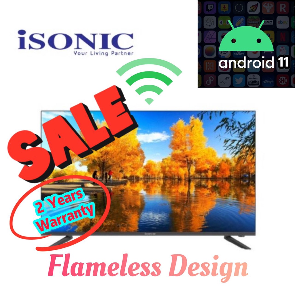 ISONIC 43 Inch Android LED TV ICT-S4328F/32 Inch ICT-S3228F | Shopee ...