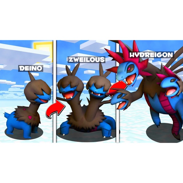 DEINO ZWEILOUS HYDREIGON GEN 5 - HIGH CP TRADE POKEMON GO - SUPER RARE ...