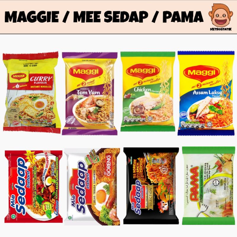 1 Packet Maggie/Mee Sedap/Mama Segera Campur-Campur | Beli 10 Free 1 ...