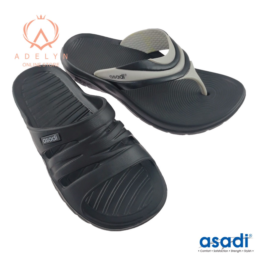 ASADI MEN AD1 SLIPPER WIDE FEET PLUS SIZE ULTRALIGHT NON SLIP EXTRA ...