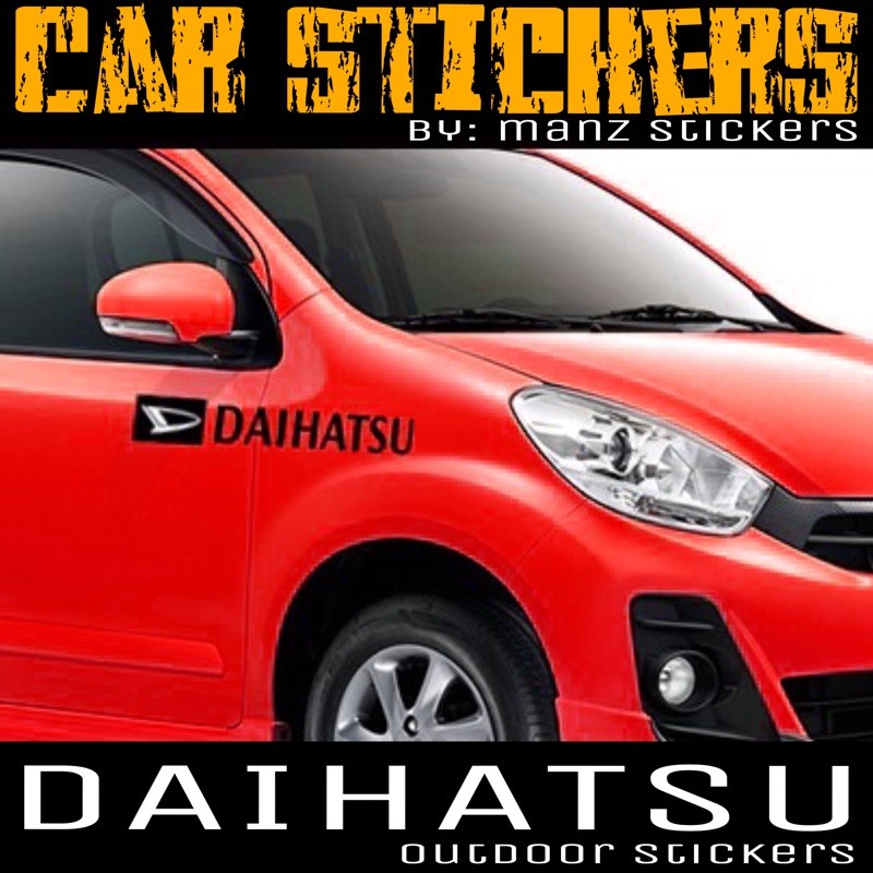 [24 HOURS SHIP] STIKER KERETA DAIHATSU FENDER / CAR STICKER DAIHATSU ...