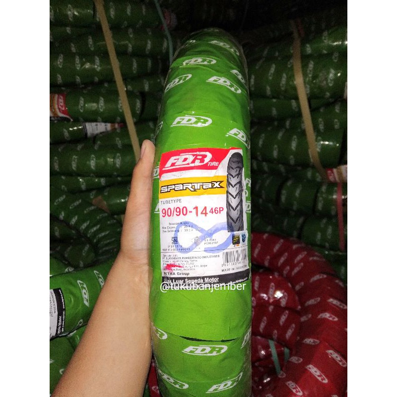 Rear Tires Motor Matic Fdr Spartax 90 / 90 Ring 14 Non Tubles | Shopee ...