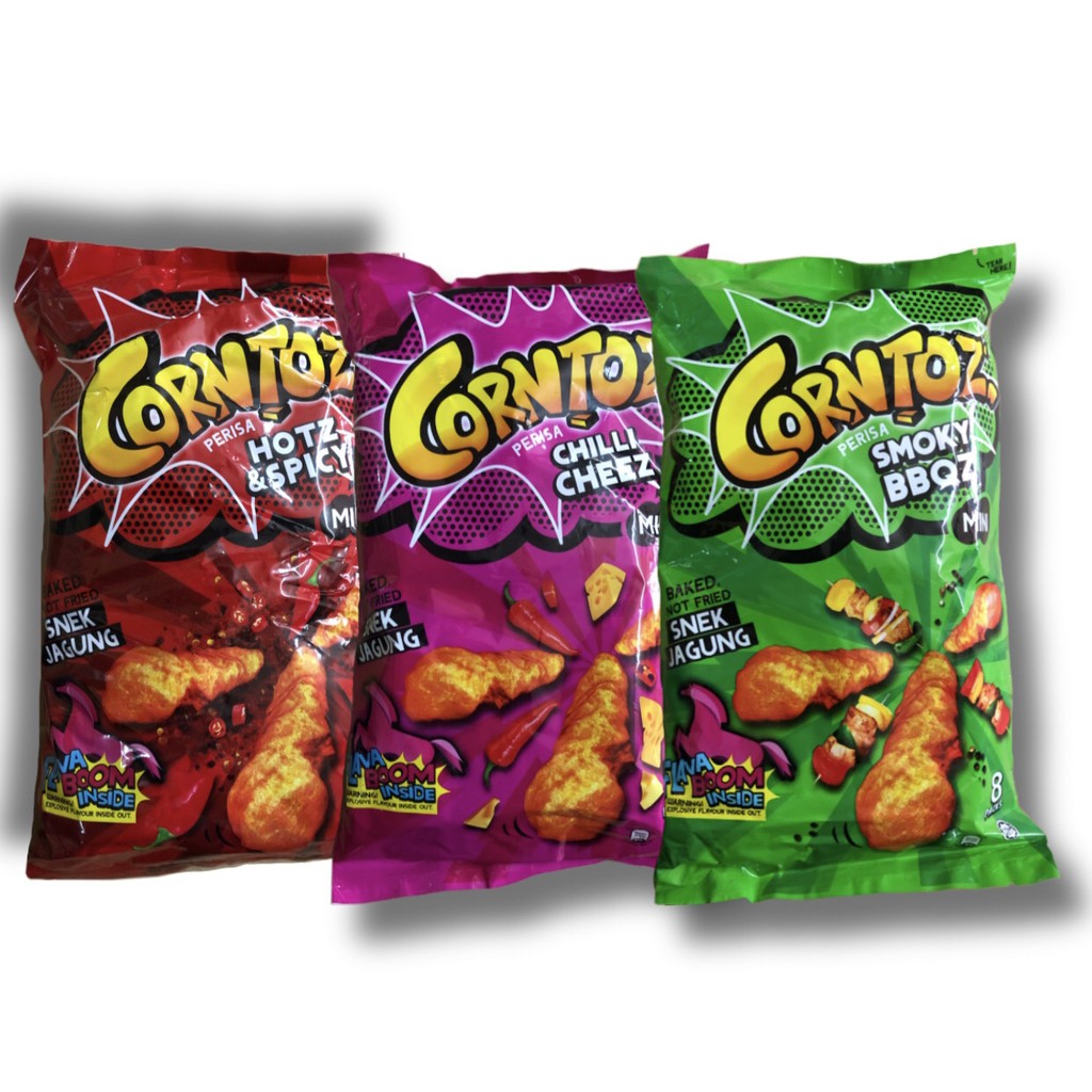 CORNTOZ MINI SNACK-15g X 8 PCS[ Family pack] | Shopee Malaysia