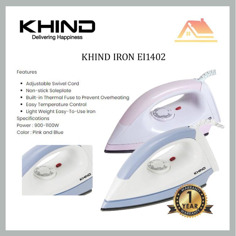KHIND EI402 Electric Iron (RANDOM COLOUR) | Shopee Malaysia