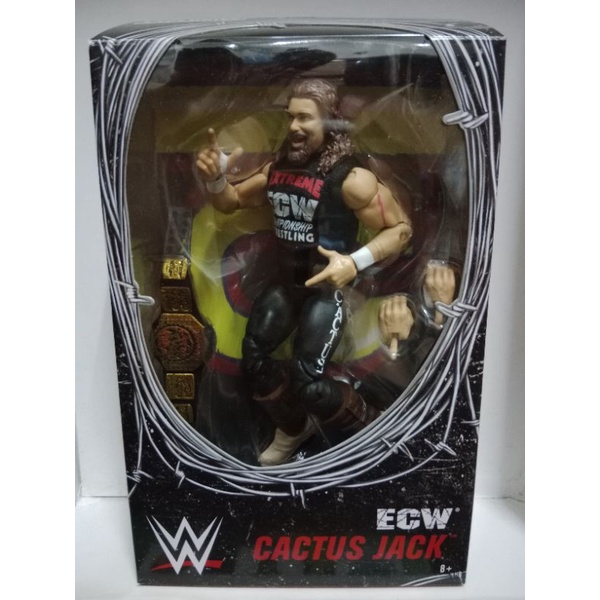Mattel WWE Elite Exclusive ECW Cactus Jack Wrestling Figure | Shopee ...