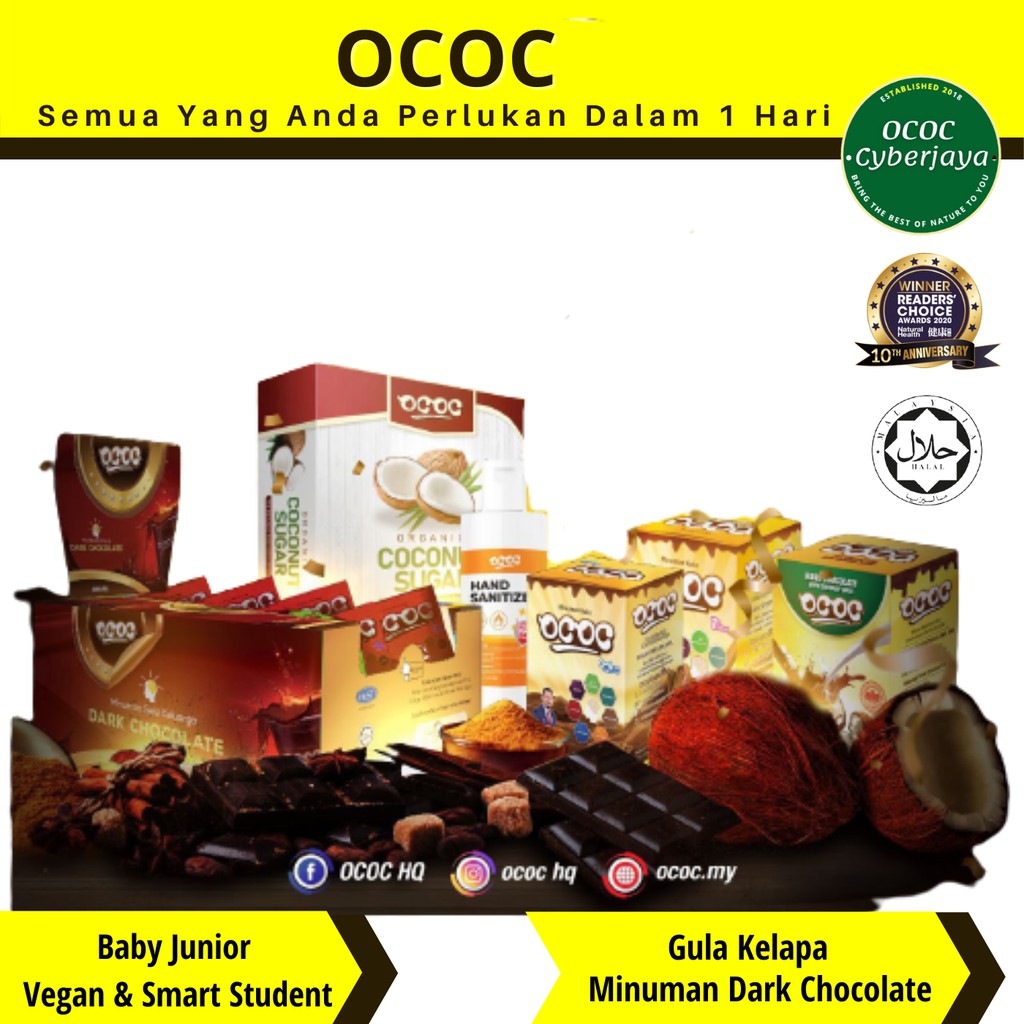 OCOC Dark Chocolate by Dr Rizal | Brain Booster | Gula Kelapa Asli ...