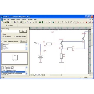 CAD Electrical Design TinyCAD for drawing electrical circuit diagrams ...