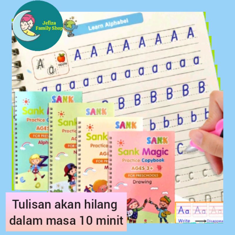 MAGIC SANK BOOK/ SET BUKU AJAIB AKTIVITI ASAS LATIHAN MENULIS DAN ...