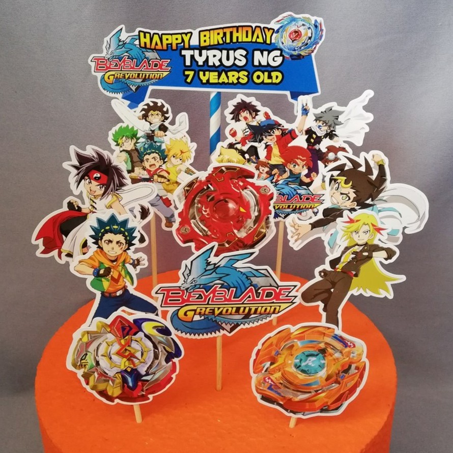 Cake Topper Beyblade (For Cake Decoration) | Shopee Malaysia