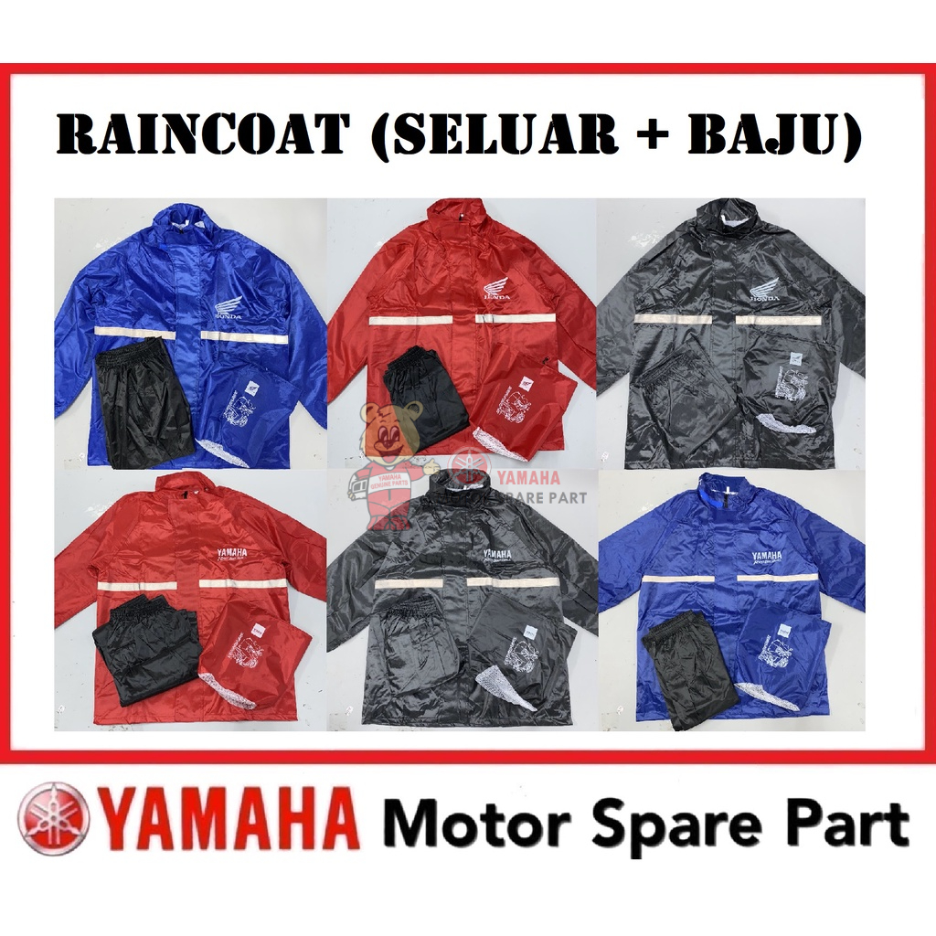 RAIN COAT HONDA / YAMAHA // RAINCOAT BAJU + SELUAR PREMIUM QUALITY ...