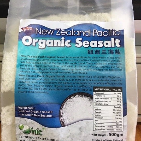 Organic Sea Salt ( New Zealand Pacific ) 纽西兰海盐 500g | Shopee Malaysia