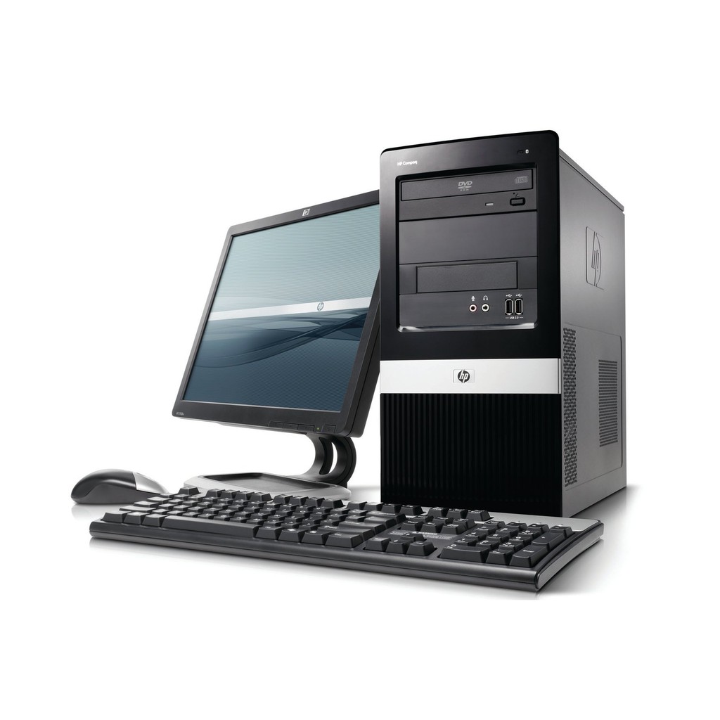 Full Set Pc Hp 3000 Micro Tower Core 2 Quad/Hdd160Gb/Ram4Gb/Lcd Monitor ...