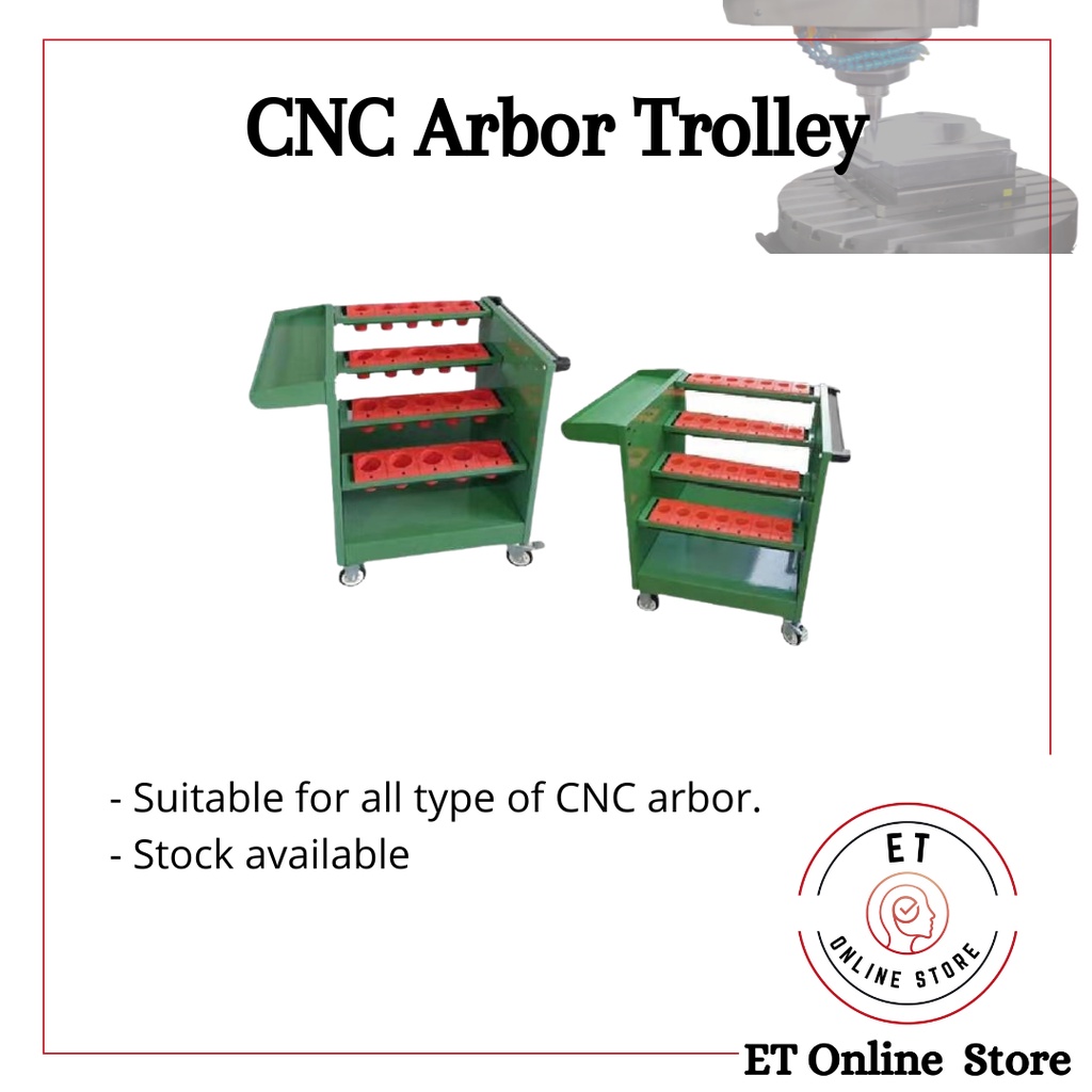 CNC Arbor Trolley, BT30, BT40, BT50, CNC Endmill Holder Trolley ...