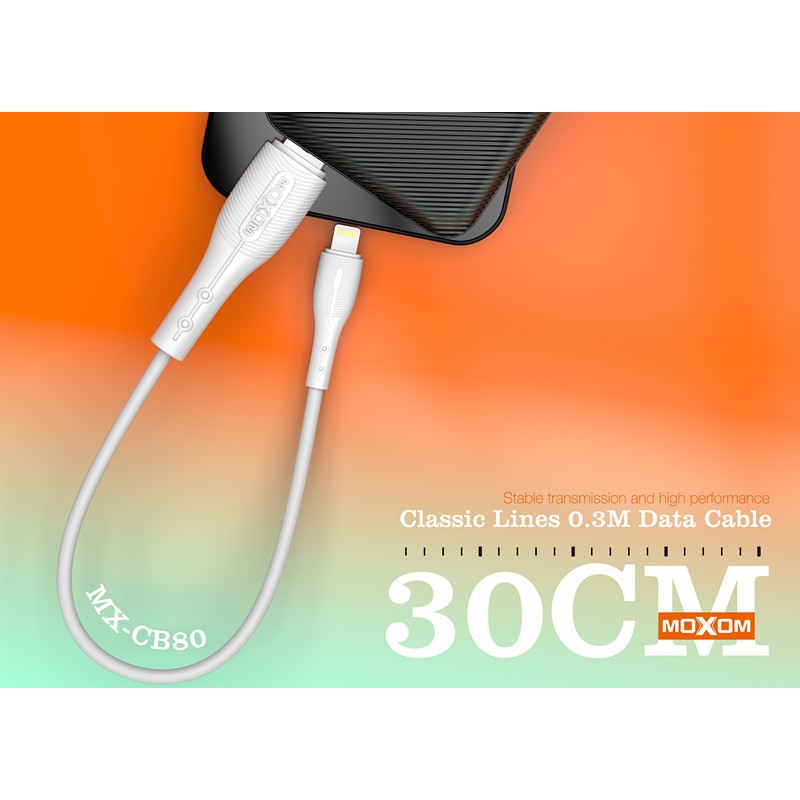 MOXOM MX-CB80 3A 30cm 0.3m 300mm ultra short Power Bank Gaming fruit ...