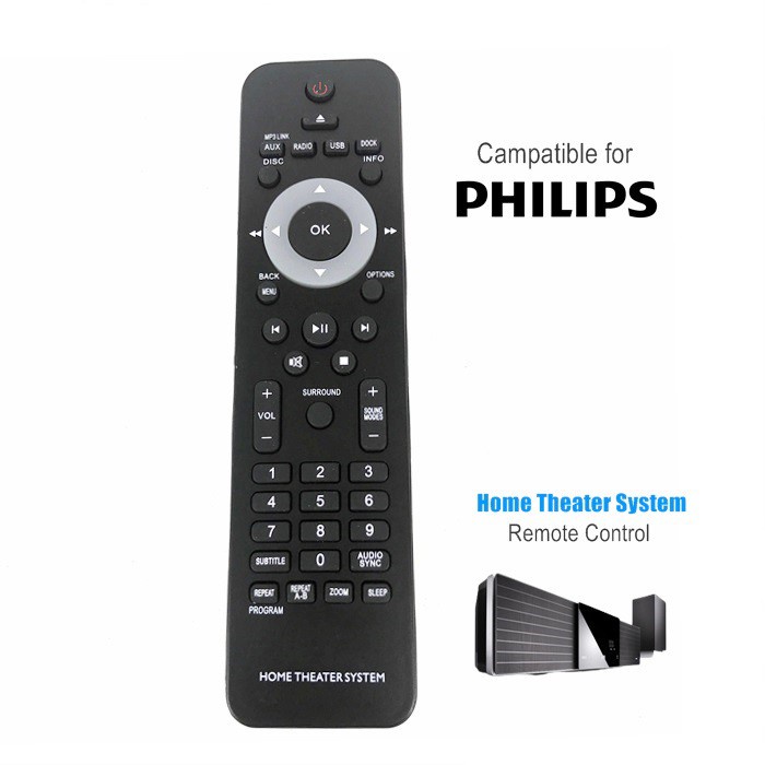 Philips Home Theater System LCD TV Remote Control | Shopee Malaysia