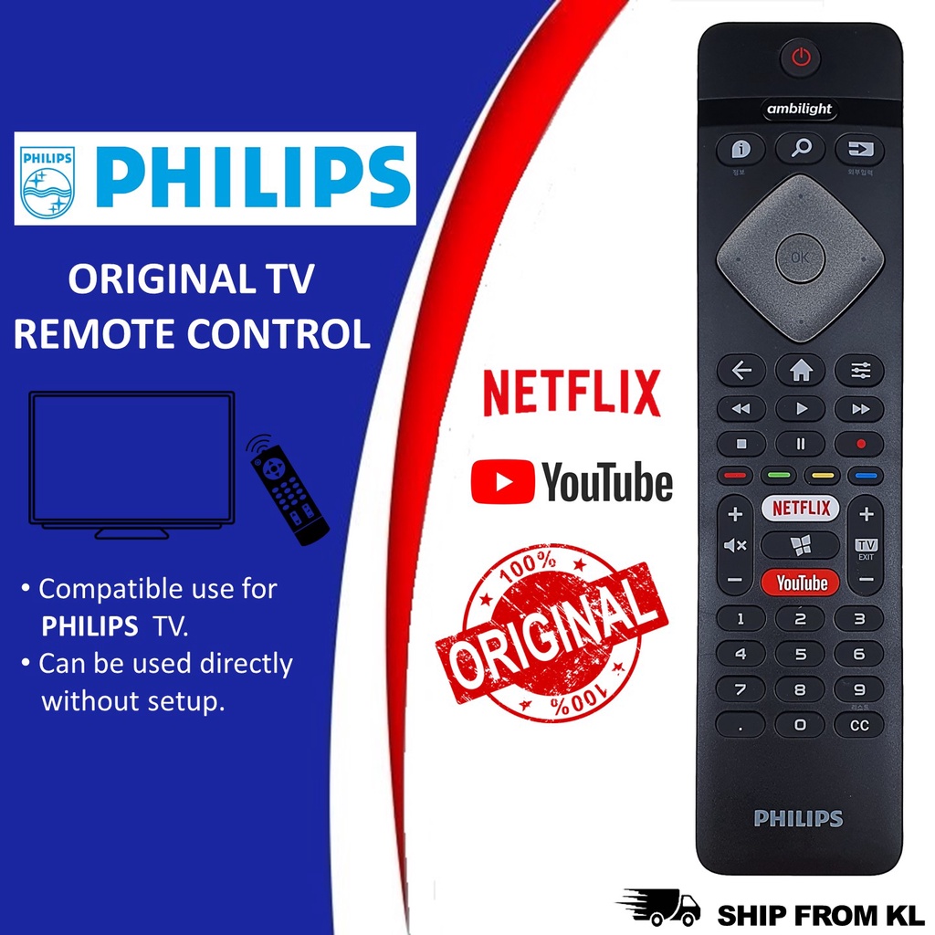 ***ORIGINAL*** PHILIPS Led Lcd Smart TV Netflix YouTube Ambilight ...