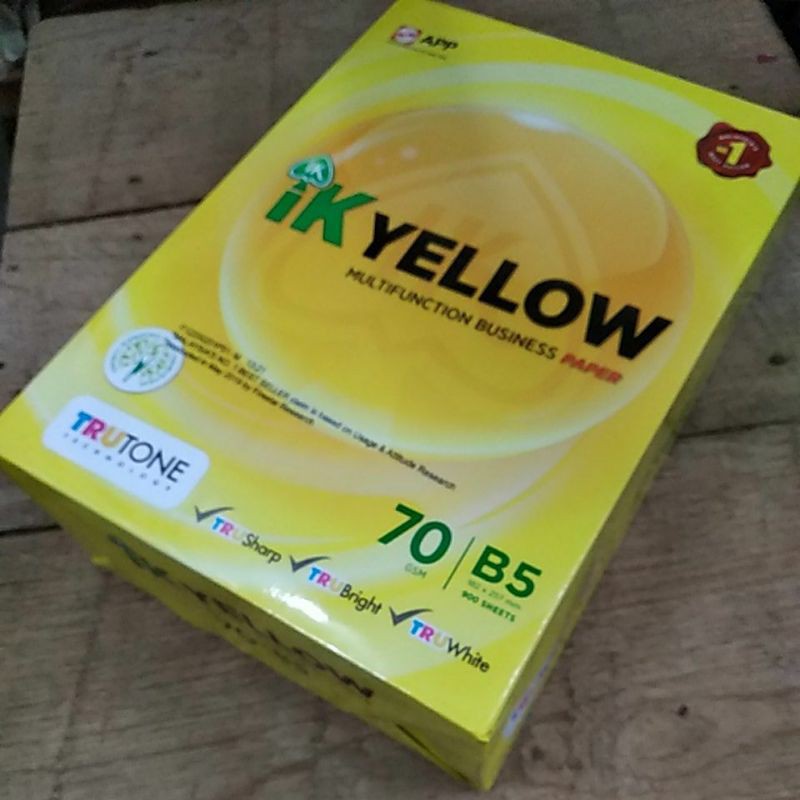 IK Yellow B5 70gsm White Paper 900 Sheets | Shopee Malaysia