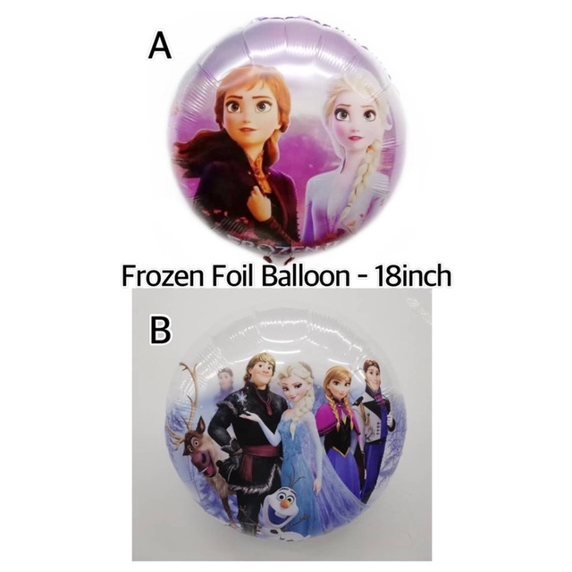 Frozen Foil Balloons 18inch Balloon Elsa Anna Swen Kristoff | Shopee ...