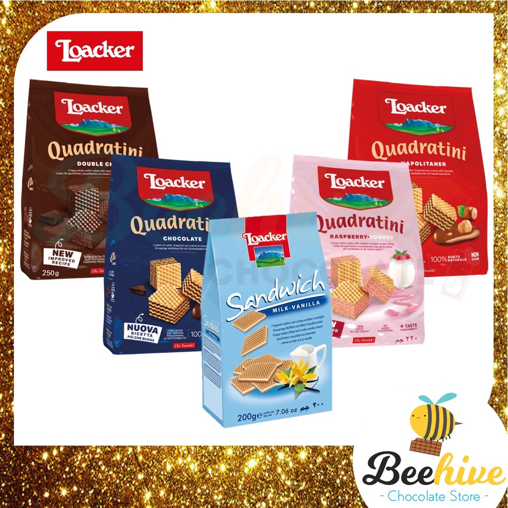 LOACKER - Quadratini & Sandwich 200g / 220g / 250g (Many flavours ...