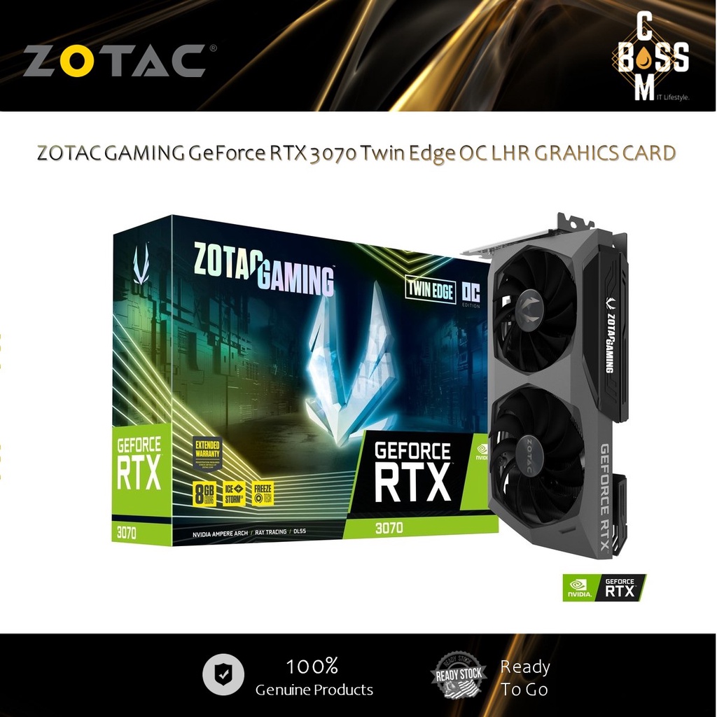 *ORIGINAL* ZOTAC GAMING GeForce RTX 3070 Twin Edge OC LHR GRAHICS CARD ...