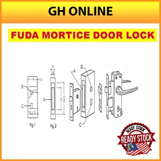 FUDA LOCK LEVEL MORTICE DOOR LOCK 2825-20 门锁 | Shopee Malaysia