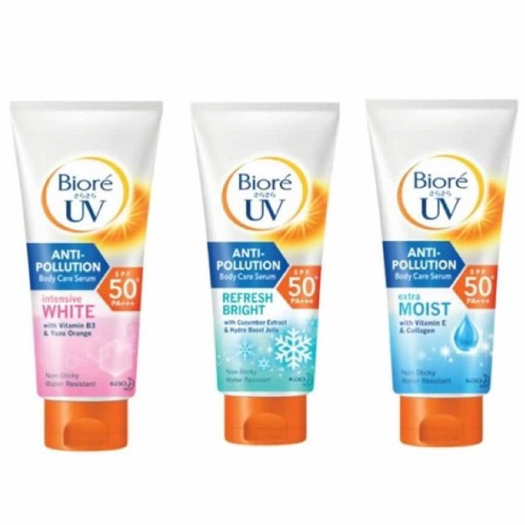 Biore UV body care sunscreen SPF 50++ Anti Pollution Sheild Sunblock ...