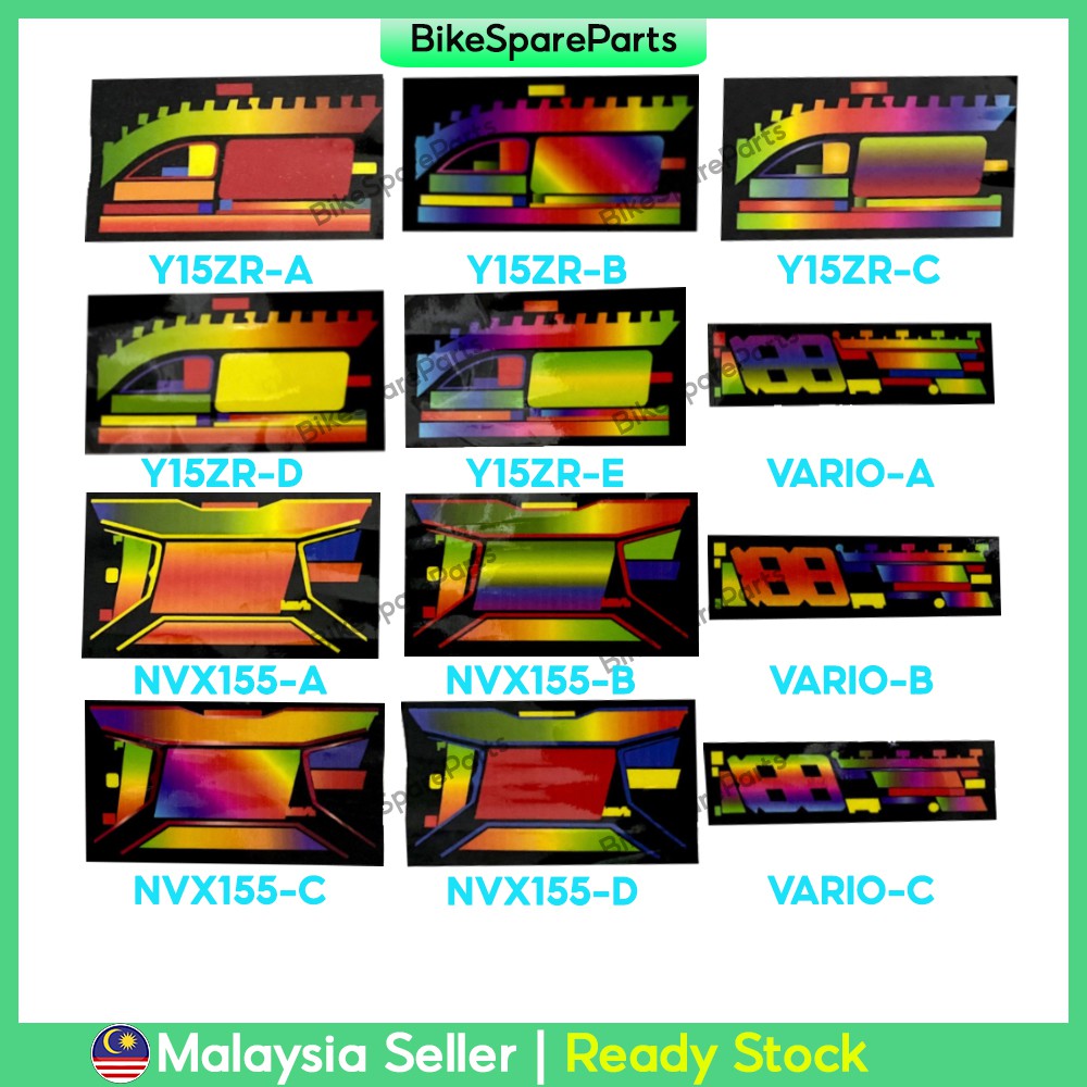 LCD METER INNER STICKER YAMAHA Y15ZR Y15 Y15Z / NVX155 NVX / HONDA ...
