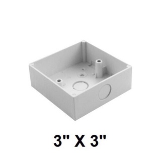 3x3 NUT BOX / PVC BOX / PVC BASE / SWITCH WHITE BOX / JUNCTION BOX ...