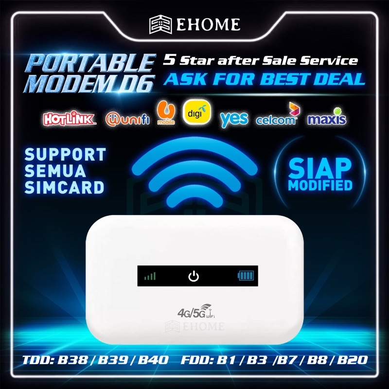 Pocket Portable Modem D6/ H1/ LY5770/CP2004 WiFi 4G LTE Modified ...