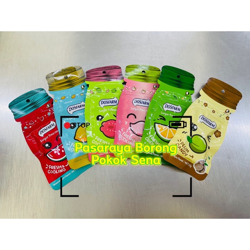 Dosfarm Sugar Free Mints 16g ( Guava,Watermelon,Lemon,Peach,Tangerine ...