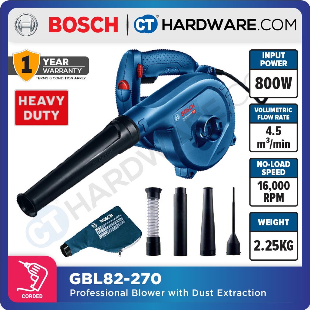BOSCH GBL 82-270 PROFESSIONAL CORDED BLOWER 820W 16000RPM [ GBL82270 ...