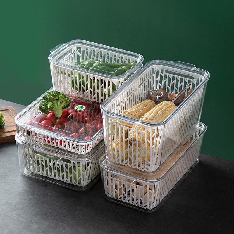 Transparent refrigerator organizer storage box bekas lutsinar untuk ...